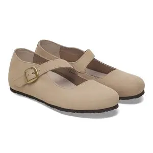 BIRKENSTOCK Tracy Nubuk Leather Mary Jane - Sand