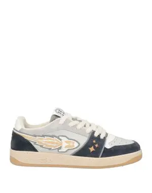 ENTERPRISE JAPAN Cow Leather Calfskin Sneakers - Grey