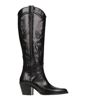 Maje Leather Cowboy Boots