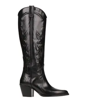 Maje Leather Cowboy Boots