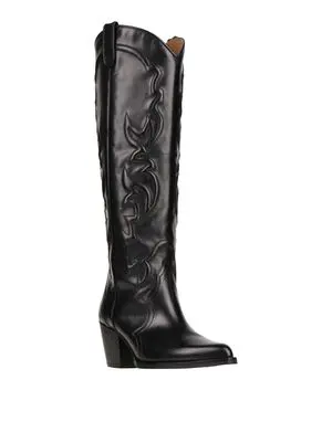 Maje Leather Cowboy Boots