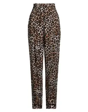 Elisabetta Franchi Tapered Leopard Print Pants