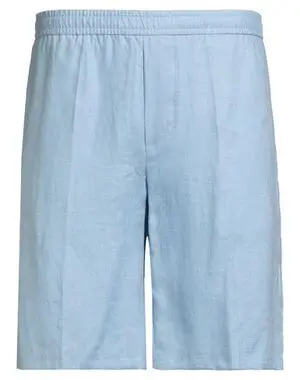 LIU •JO MAN Linen Bermuda Shorts - Blue