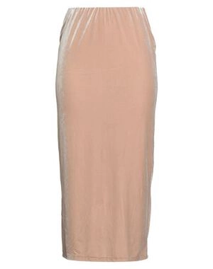 TENSIONE IN Velvet Pencil Midi Skirt