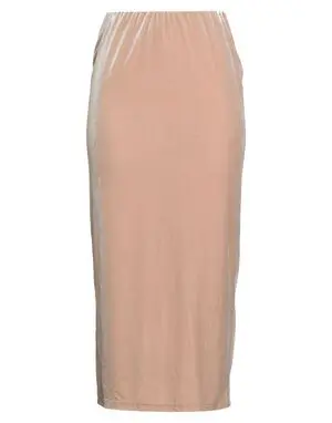 TENSIONE IN Velvet Pencil Midi Skirt