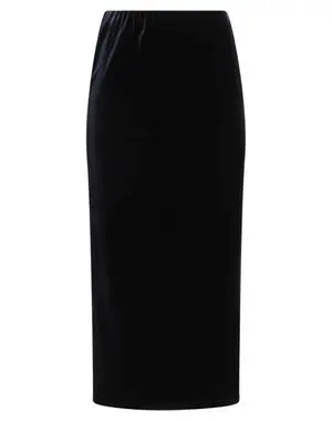 TENSIONE IN Velvet Pencil Midi Skirt