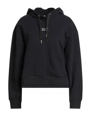 EA7 Cotton-blend French Terry Sweatshirt - Black
