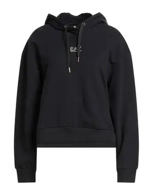EA7 Cotton-blend French Terry Sweatshirt - Black