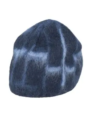 Giorgio Armani Beanie In Mohair, Wool, And Polyamide - Navy