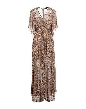 Maje Woman Maxi Dress Camel Size 2 Viscose Camel