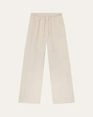 Eterne Drawstring Wide-leg Sweatpants - Bone