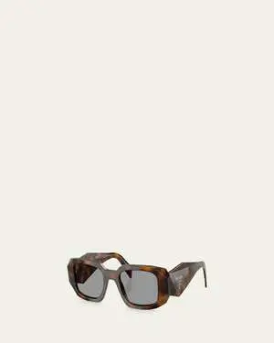 Prada Acetate Rectangle Sunglasses