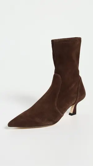 STUART WEITZMAN Vinnie 50 Booties - Walnut
