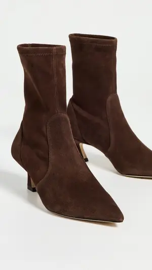 STUART WEITZMAN Vinnie 50 Booties - Walnut