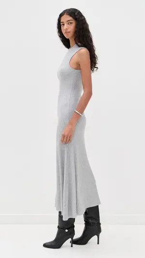 LE BOP Sleeveless Maxi Dress - Heather Grey