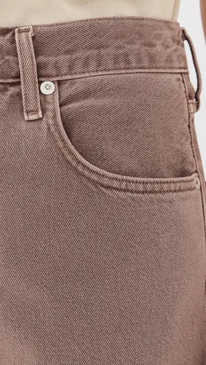 AGOLDE Ren High-rise Wide Leg Jeans - Ceramic