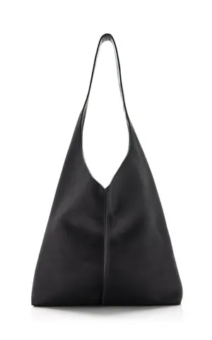 THE ROW Small Bindle Leather Hobo Bag - Black