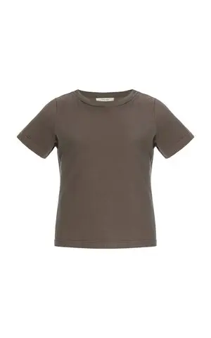 THE ROW Tori Cotton-jersey T-shirt - Neutral