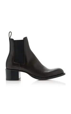 THE ROW Nobilis Leather Chelsea Boots - Brown