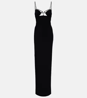 NENSI DOJAKA Cutout Gown - Black