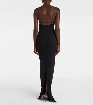 NENSI DOJAKA Cutout Gown - Black
