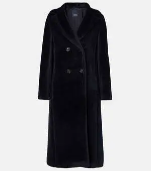Max Mara Alpaca And Wool Coat - Blue