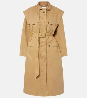 MARANT ETOILE Michaela Denim Trench Coat