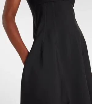 JIL SANDER Gabardine Midi Dress