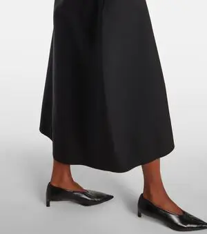 JIL SANDER Gabardine Midi Dress