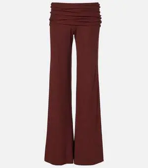 AYA MUSE Silk-blend Wide-leg Pants