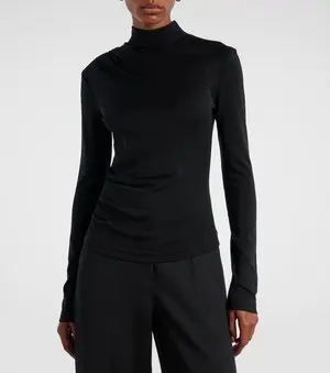Max Mara Wool Turtleneck Sweater - Black