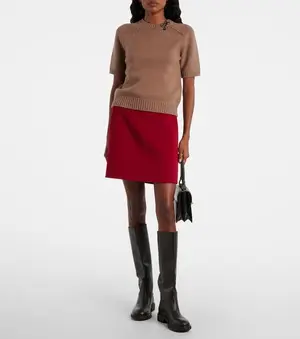 Max Mara Knitted Wool And Cashmere Top
