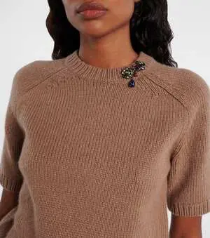 Max Mara Knitted Wool And Cashmere Top