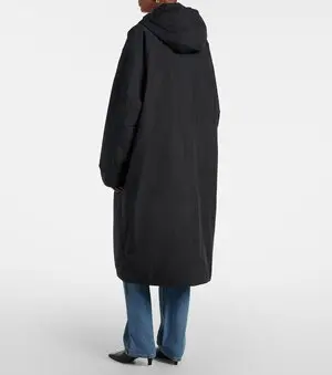 AYA MUSE Hooded Cotton-blend Coat