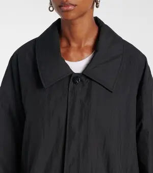 AYA MUSE Hooded Cotton-blend Coat