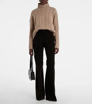 Max Mara Cable-knit Wool And Cashmere Sweater