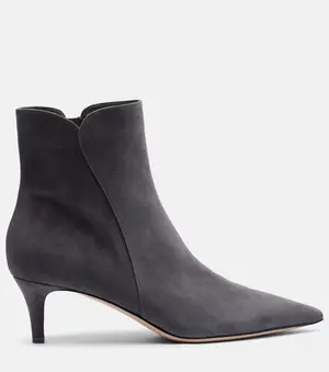 GIANVITO ROSSI Levy 55 Suede Ankle Boots - Grey
