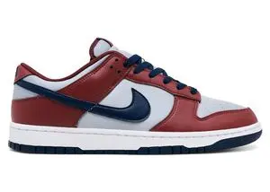 Nike Dunk Low Retro Sneakers Wolf Grey/obsidian/dark Team Red