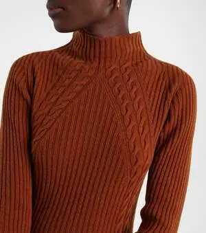Max Mara Zelanda Wool-blend Midi Dress