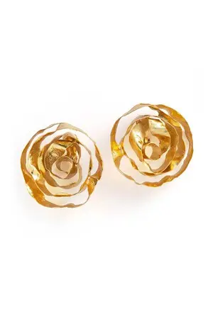 Natori Rosette Clip-on Earrings