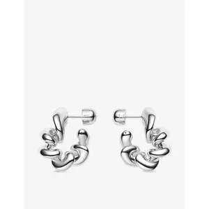 MARIA BLACK Coil Medium Sterling- Hoop Earrings - Silver