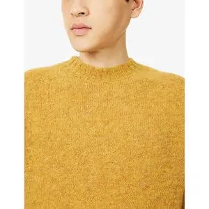 Sunspel Shetland Crew Neck Wool Knitted Jumper
