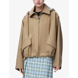 Loewe Brand-embroidered Hooded Cotton Jacket