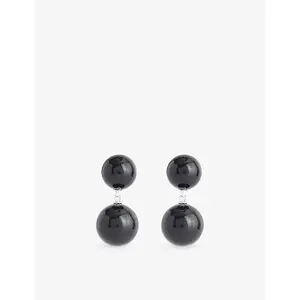 Lié Studio Hannah Carnelian Stone Earrings - Black Onyx