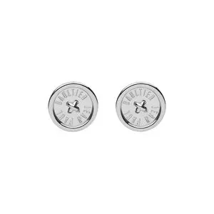 Jean Paul Gaultier Button Stud Earrings - Silver