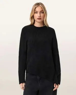 ALLSAINTS Lock Crew Neck Sweater - Black