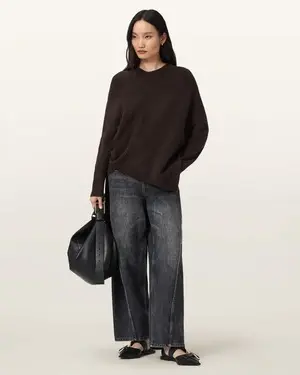 ALLSAINTS Lock Crew Neck Sweater - Red