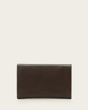 ALLSAINTS Harluna Leather Wallet - Fango Brown