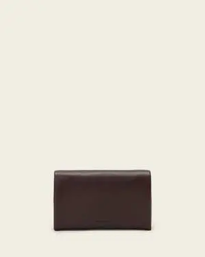 ALLSAINTS Harluna Leather Wallet Red