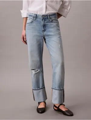 Calvin Klein Wide Cuff Relaxed Jeans - Huntington